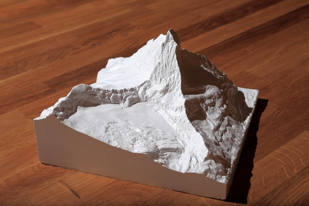 Mountain Model Matterhorn 1: 25 000 as 3d map