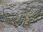 Raised relief maps are available of the entire Alps as well as smaller ...