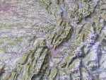 Raised relief maps are available of the entire Alps as well as smaller ...